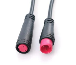 Hunn hann kabel 2 pin for elsykkel - vanntett -20 cm - Importpris.no AS