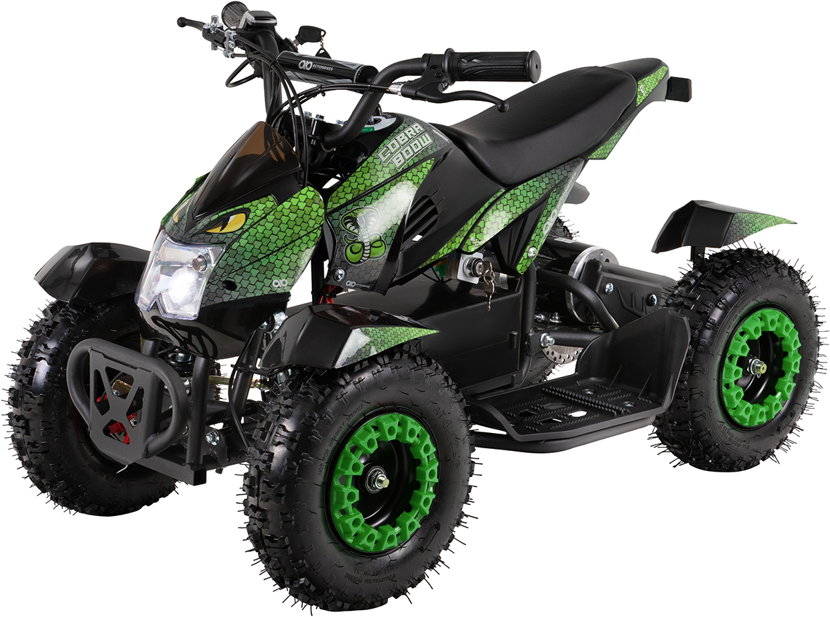 Cobra 800w elektrisk mini ATV Grønn-sort - Importpris.no AS