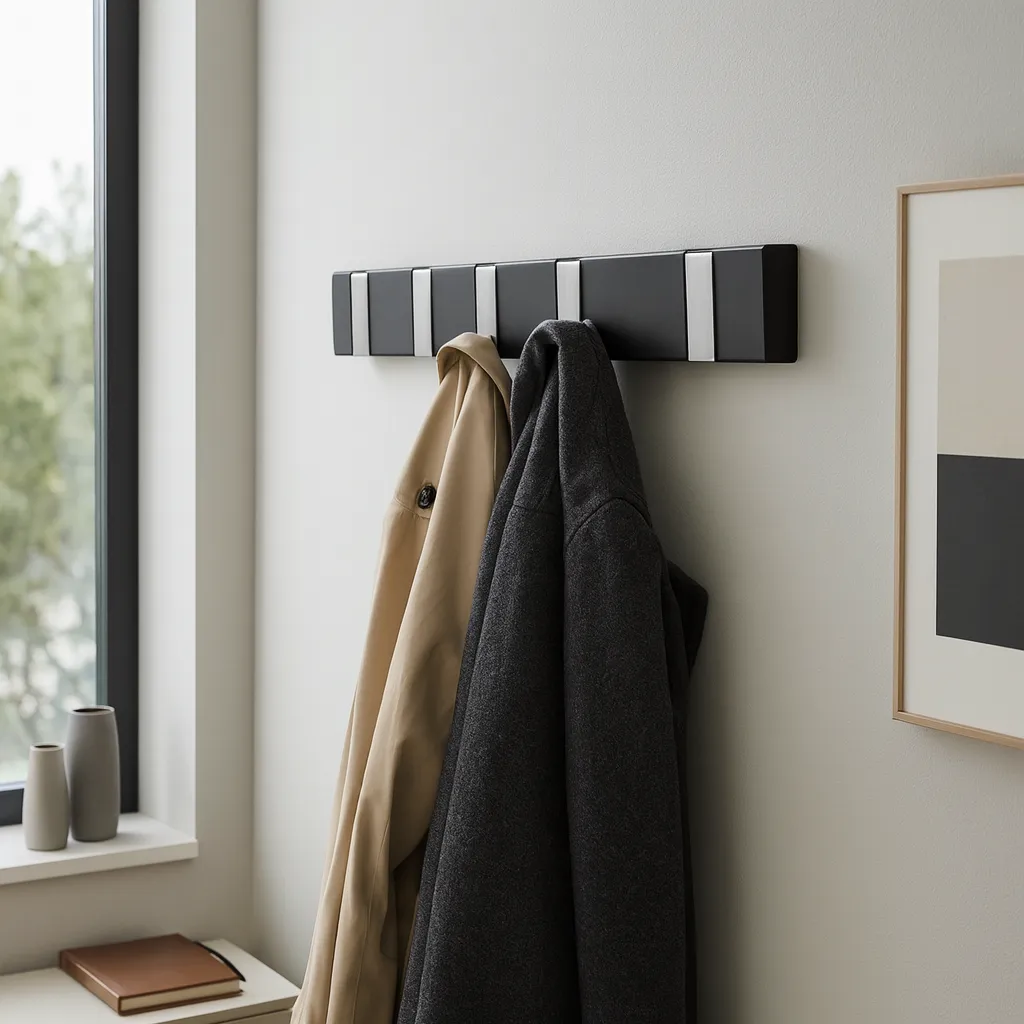 Flex knaggrekke 48,4 cm 6 knagger - fargevalg - Importpris.no AS