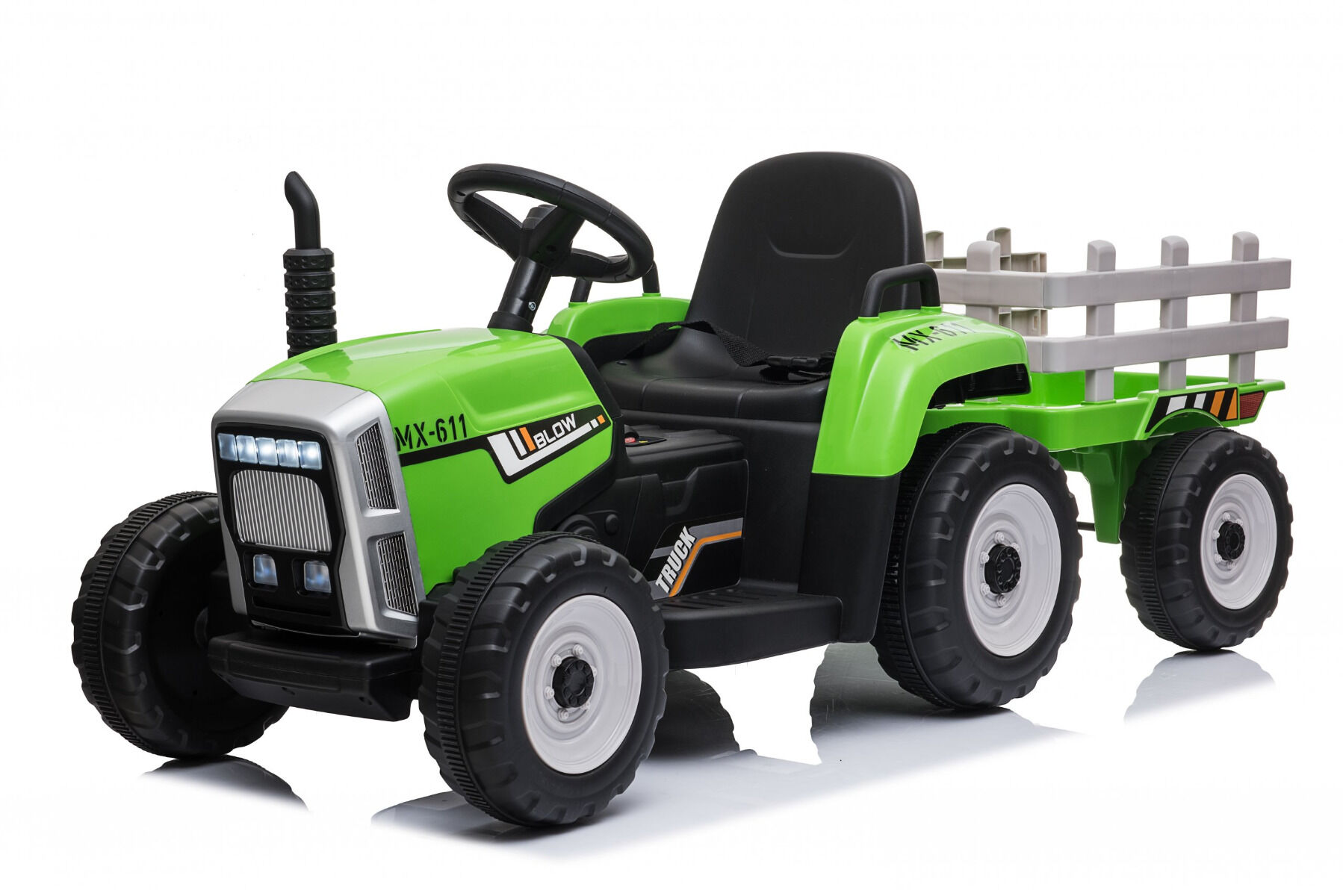 Elektrisk traktor for barn 12V, MP3, fjernkontroll - Importpris.no AS